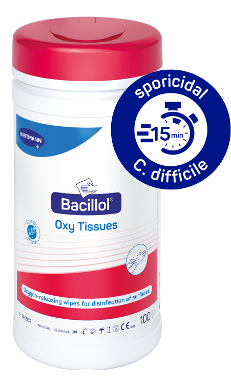 Bacillol® Oxy Tissues - Toallitas para desinfección de superficies